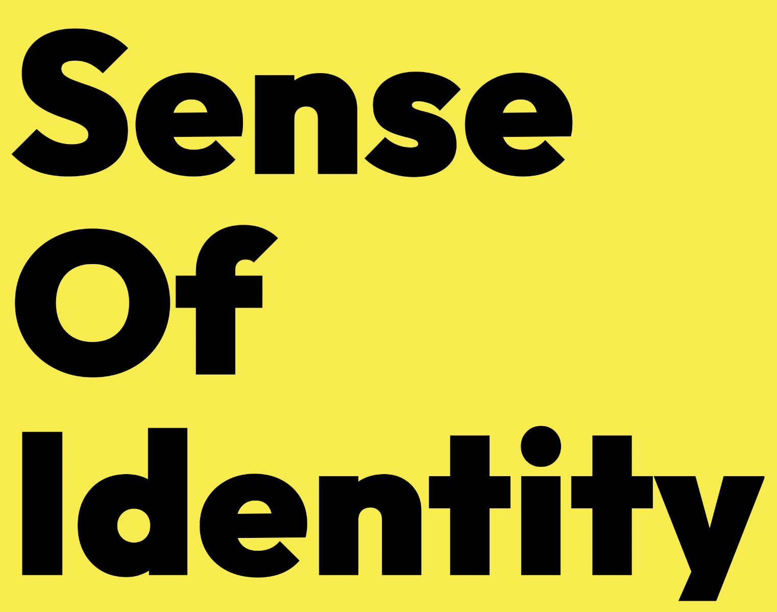 Sense of Identity